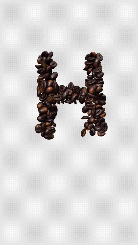 Animated Coffee typeface text with alpha... | Stock Video | Pond5