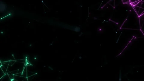 Animated color plexus and particle motio... | Stock Video | Pond5