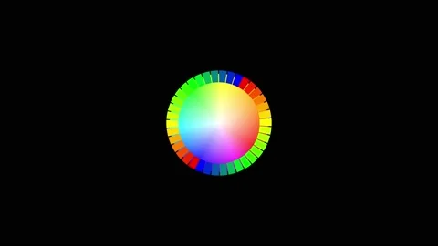 animated color wheel with a color spectr... | Stock Video | Pond5
