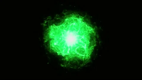 Animated colorful fire ball effect isola... | Stock Video | Pond5