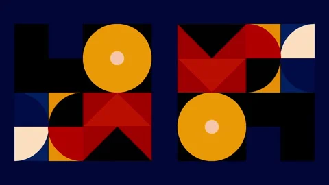 Animated colorful modern looping stained... | Stock Video | Pond5