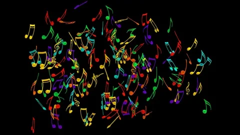 Falling Music Notes Stock Video Footage | Royalty Free Falling Music ...