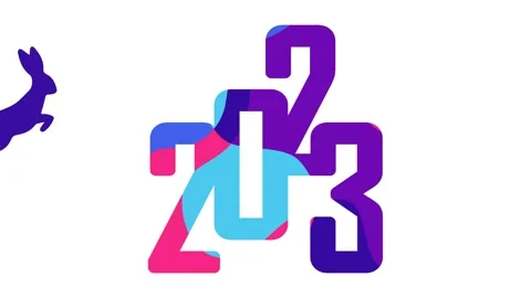 Animated colorful numbers spinning and a... | Stock Video | Pond5