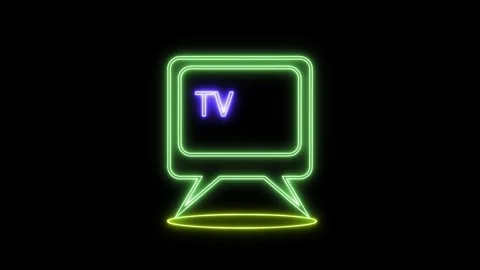 Animated colorful television icon animat... | Stock Video | Pond5