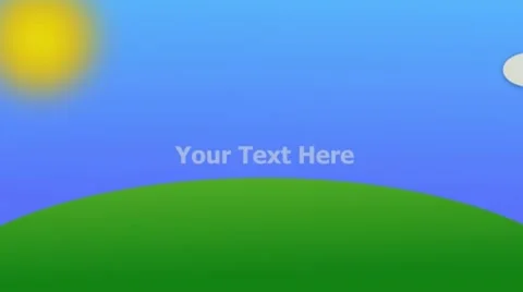 Animated comic landscape Bright Day ~ After Effects #11115071