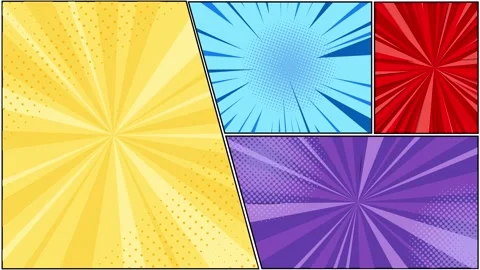 Animated Comic Layouts Background Templa... | Stock Video | Pond5