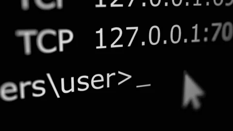 Animated Commands Line With Cursor | Stock Video | Pond5