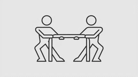 Animated competition linear icon | Stock Video | Pond5