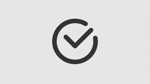 Animated completion linear ui icon | Stock Video | Pond5