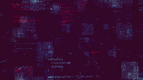 Animated computer chipset pattern, 3d fu... | Stock Video | Pond5