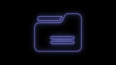 Animated Computer folder icon 4K | Stock Video | Pond5