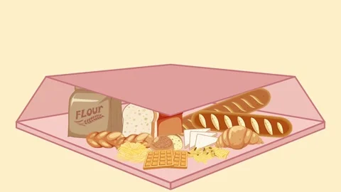 Animated Construction of a Food Pyramid | Stock Video | Pond5