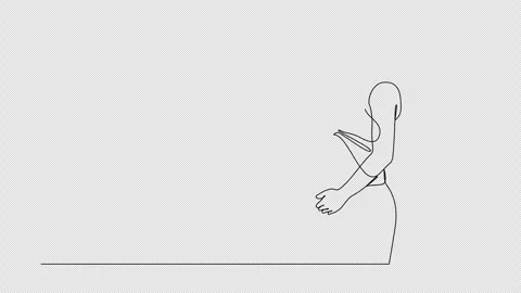 Animated continuous one line drawing of ... | Stock Video | Pond5