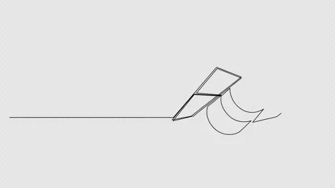 Animated continuous one line drawing of ... | Stock Video | Pond5