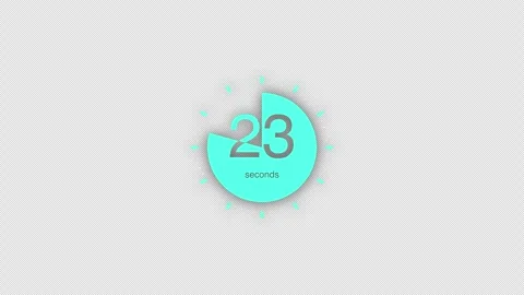 Animated countdown from 30 seconds on a ... | Stock Video | Pond5