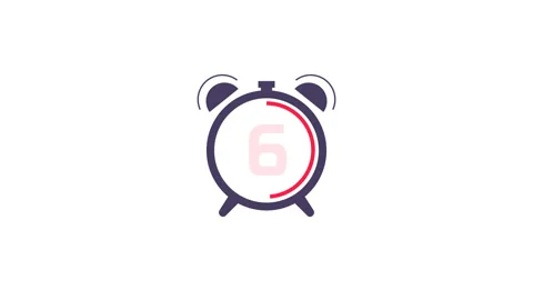 Animated countdown timer. 10 second coun... | Stock Video | Pond5