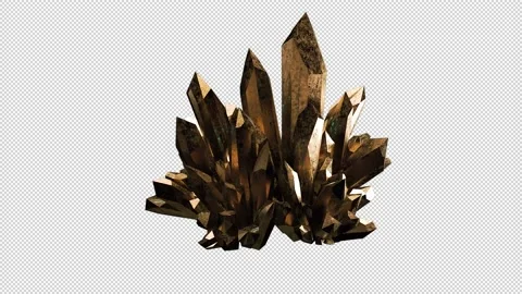 Animated crystal rotates 360 degrees wit... | Stock Video | Pond5