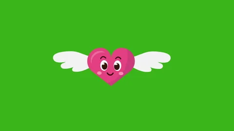 Animated Heart Flying Stock Video Footage | Royalty Free Animated Heart ...