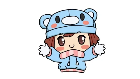 Animated Cute Kid Asking for a Hug - Whi... | Stock Video | Pond5