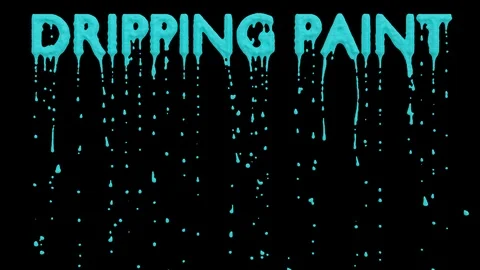 Dripping Paint Alpha Stock Video Footage | Royalty Free Dripping Paint ...