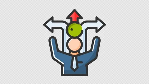 Animated decision making with checklist ... | Stock Video | Pond5