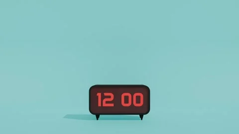 Digital Clock Graphic Stock Video Footage | Royalty Free Digital Clock ...