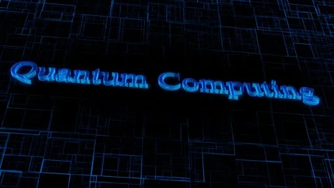 Animated digital concept of quantum comp... | Stock Video | Pond5