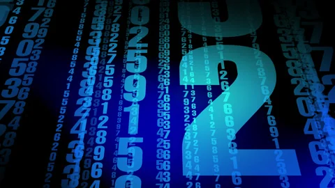 Animated digits how infographic numerica... | Stock Video | Pond5