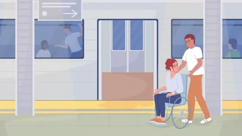 Animated disability illustration | Stock Video | Pond5