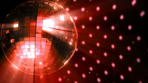 Animated disco ball with particles, ligh... | Stock Video | Pond5