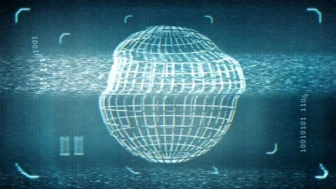 Animated distorted monitor screen with g... | Stock Video | Pond5