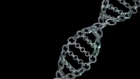 Animated DNA chain model. 3D rendering | Stock Video | Pond5