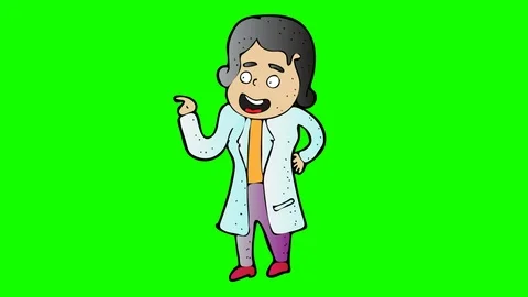 animated doctor character . green screen... | Stock Video | Pond5
