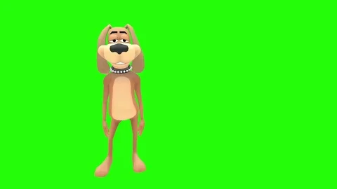 Animated dog character poison choke | Stock Video | Pond5