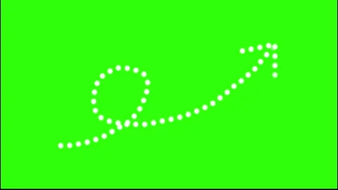 Animated dotted arrow doodle hand drawn ... | Stock Video | Pond5
