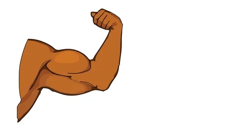 Animated drawing of black male bodybuild... | Stock Video | Pond5