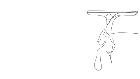 Animated drawing of continuous line draw... | Stock Video | Pond5