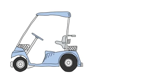 Golf Swing Drawing Stock Video Footage | Royalty Free Golf Swing ...