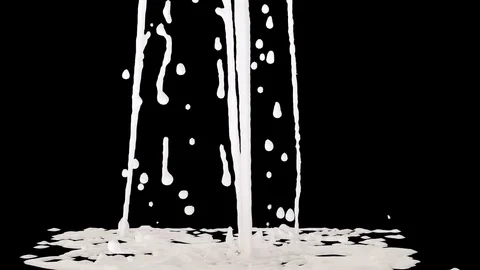 White Paint Dripping