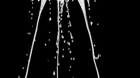 Animated dripping silver paint or liquid... | Stock Video | Pond5