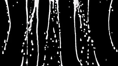 Animated dripping white paint - liquid s... | Stock Video | Pond5