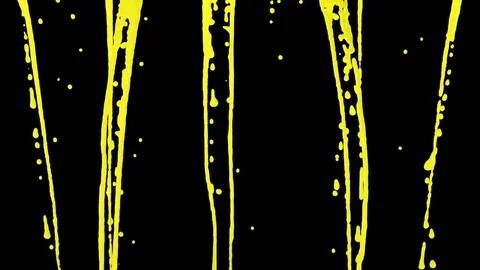 Animated dripping yellow paint against t... | Stock Video | Pond5