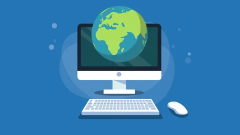 Animated Earth globe spinning on a deskt... | Stock Video | Pond5