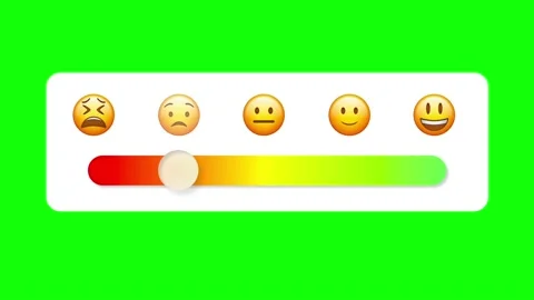 Animated Emoji Faces Rating Feedback Sli... | Stock Video | Pond5