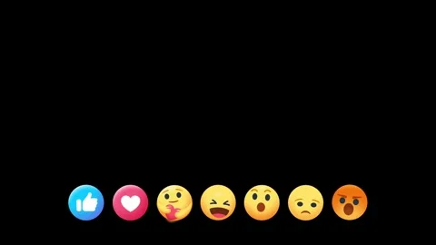 Animated Emoji Reaction bouncing | Stock Video | Pond5