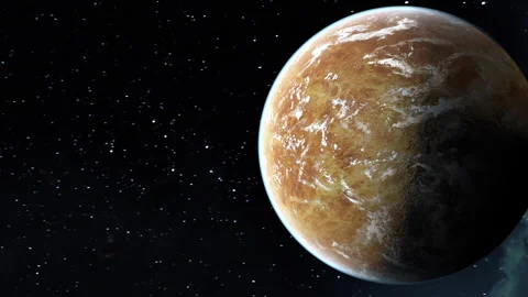 Animated Exoplanet with an Venuslike tex... | Stock Video | Pond5