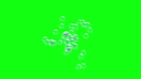 Animated exploding bubble particles on g... | Stock Video | Pond5