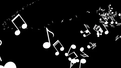 Falling Music Notes Stock Video Footage | Royalty Free Falling Music ...