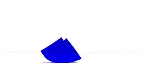Animated falling and bouncing blue squar... | Stock Video | Pond5