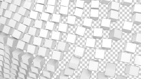 Animated falling wall of white boxes wit... | Stock Video | Pond5